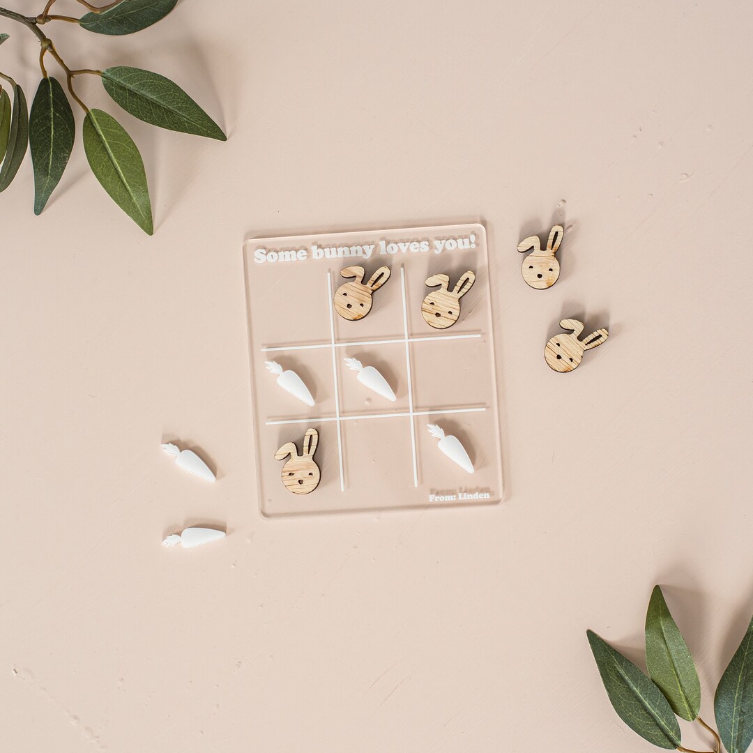 Easter Tic Tac Toe Gifts, Acrylic Tic Tac Toe, Easter Basket Gifts ...