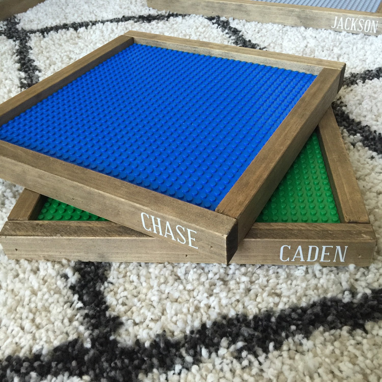 Personalized Brick Building Block Trays, Brick Baseplate, Building ...