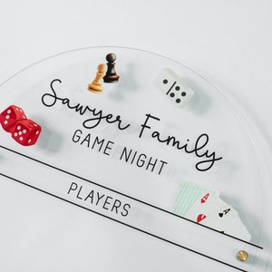 Family Game Night Score Tracker, Personalized Game Night Score Card ...