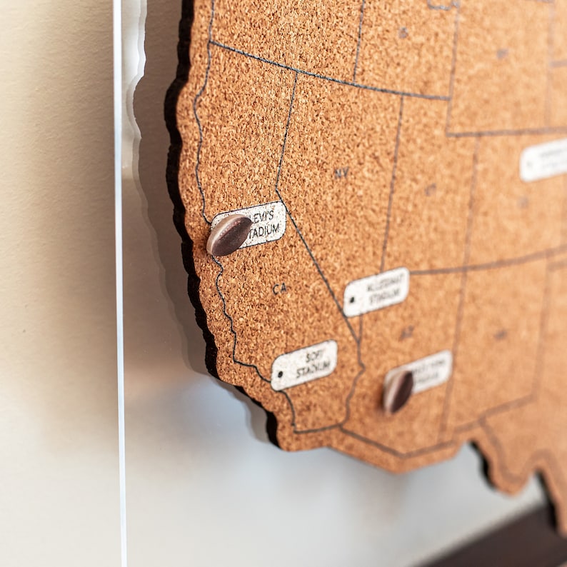 NFL Stadium Tour Map Football Family Travel Map Football - Etsy