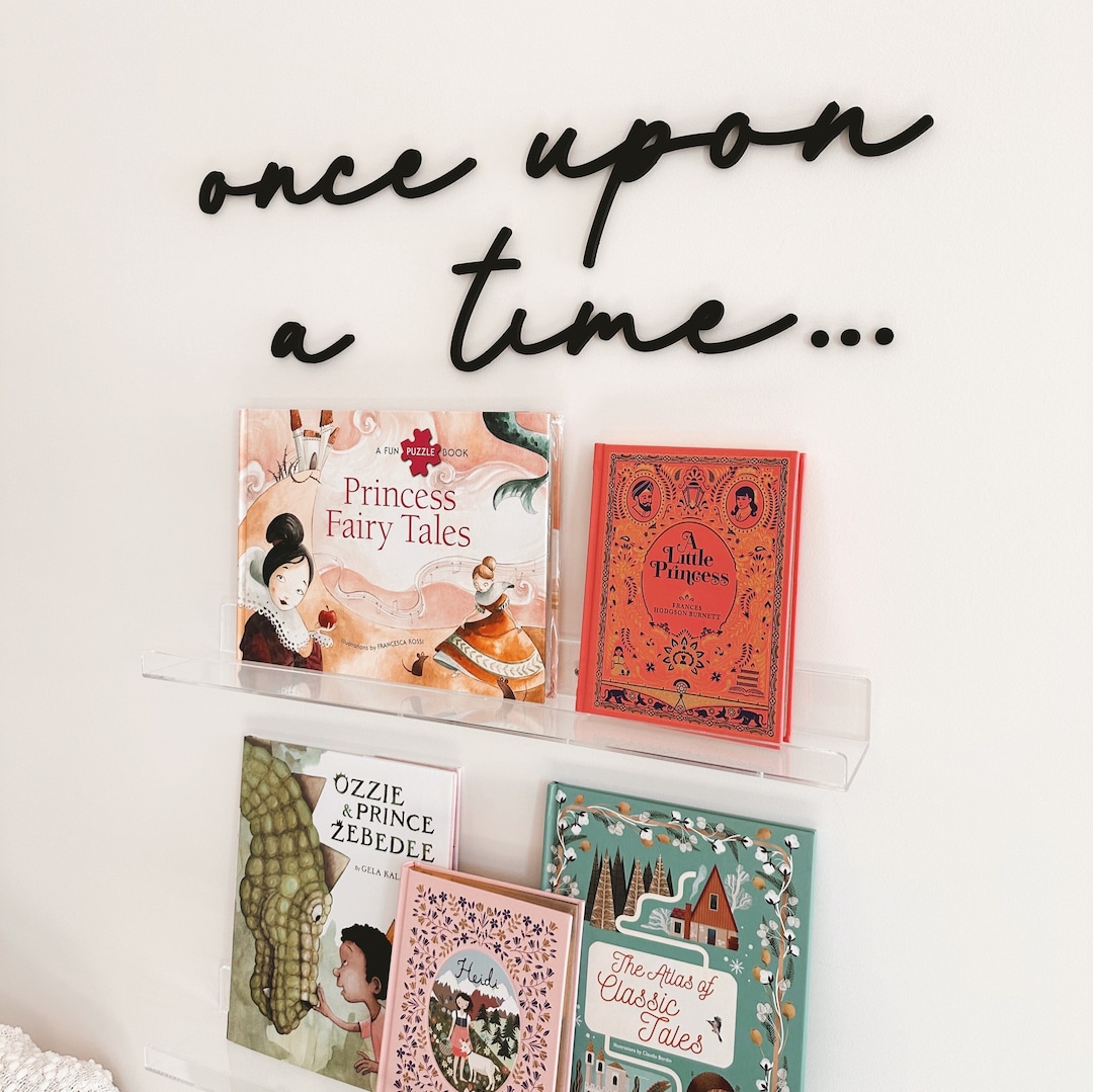 Once Upon a Time Cut Out, Nursery Wall Decor, Reading Wall, Fairytale ...