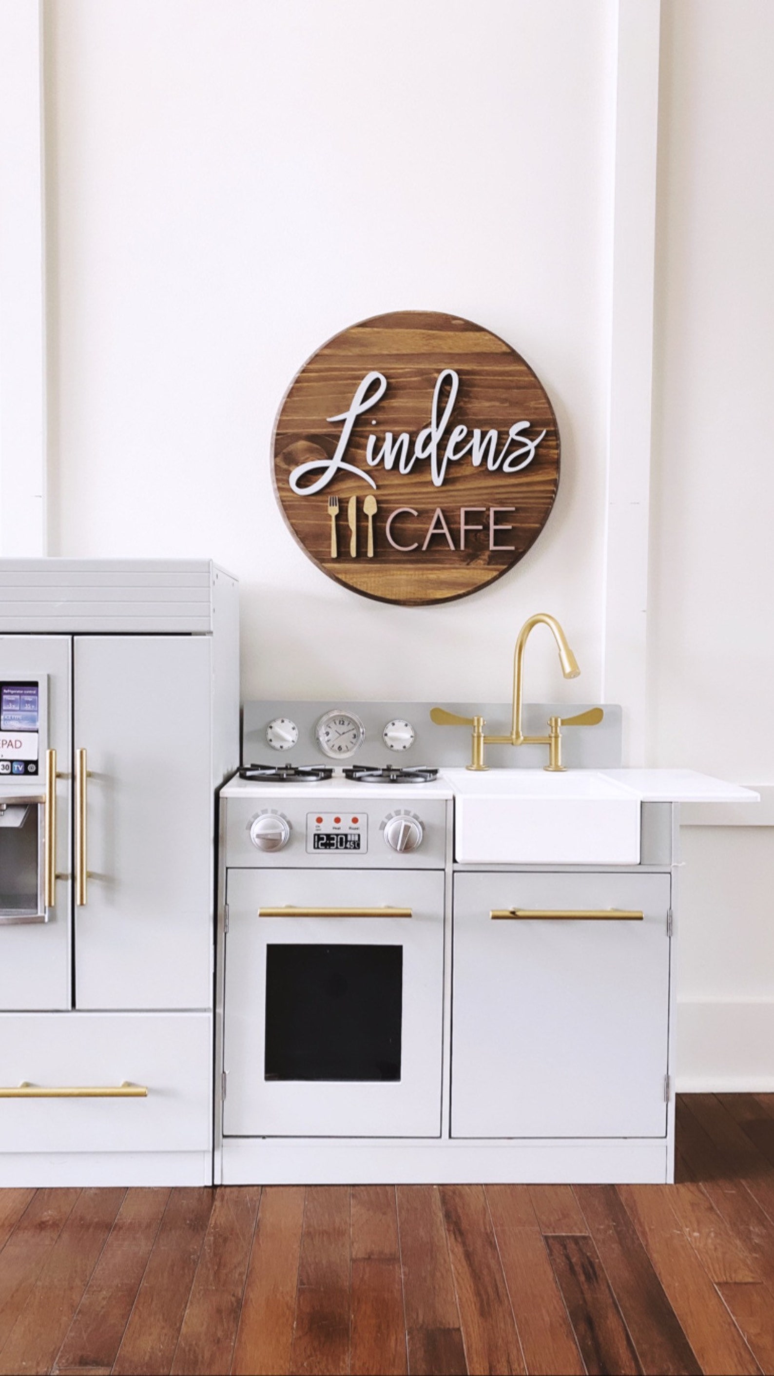 Kitchen Sign Cafe Kids Room Sign Round Name Sign NO LETTER | Etsy