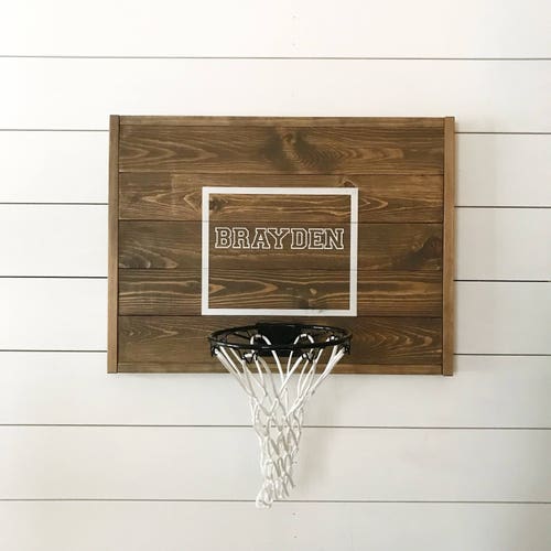 Mini Basketball Holder With Three Foam Basketballs | Etsy