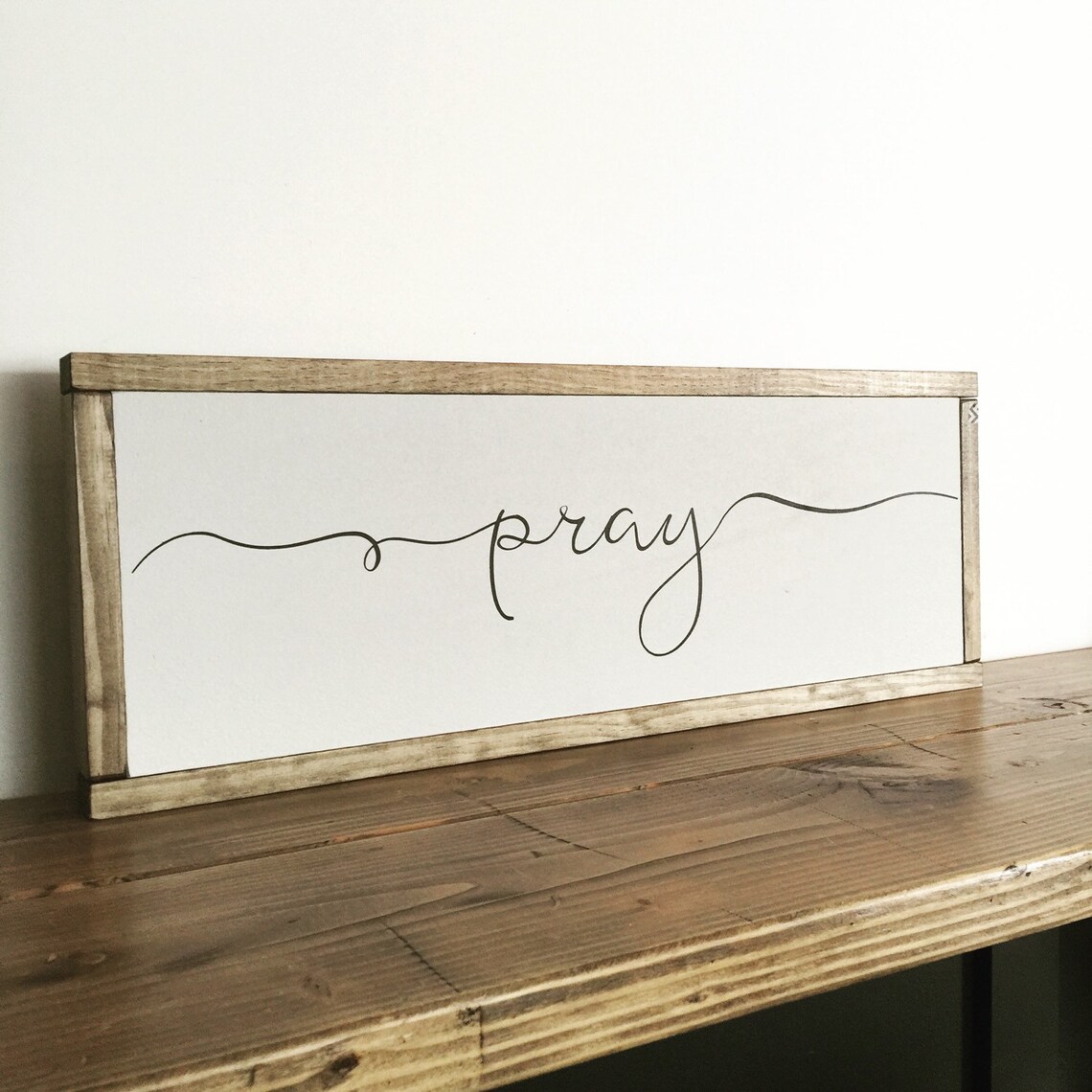 Pray wood sign pray sign scripture sign | Etsy
