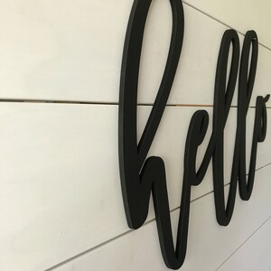 Hello, Welcome Sign, Word Cutout, Wood Words, Wood Letter - Etsy