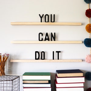 Letter Board Ledge, Set of 3 24” Ledges, Homework Station Decor, Letter ...