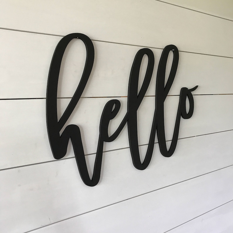 Hello Welcome Sign Word Cutout Wood Words Wood Letter - Etsy Canada