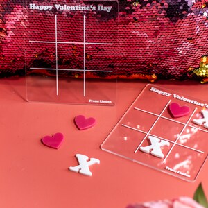 Valentines Day Tic Tac Toe Classroom Gifts Acrylic Tic Tac - Etsy