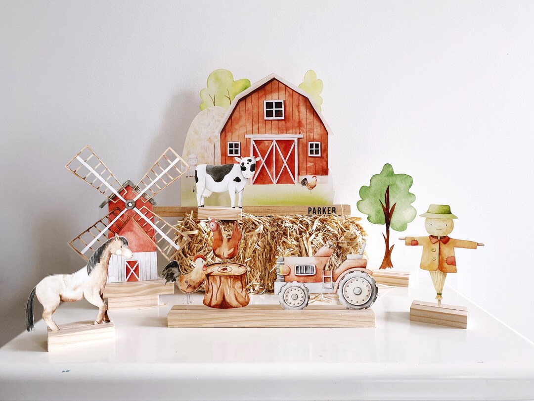 Farm Playscape, Play Room Essentials, Scene Setter, Barn Animal Shelf ...