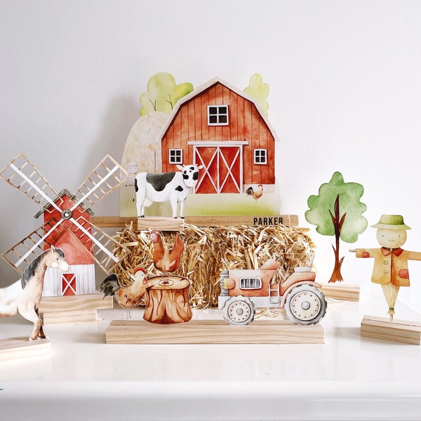 Farm Scene for Shelf - Etsy
