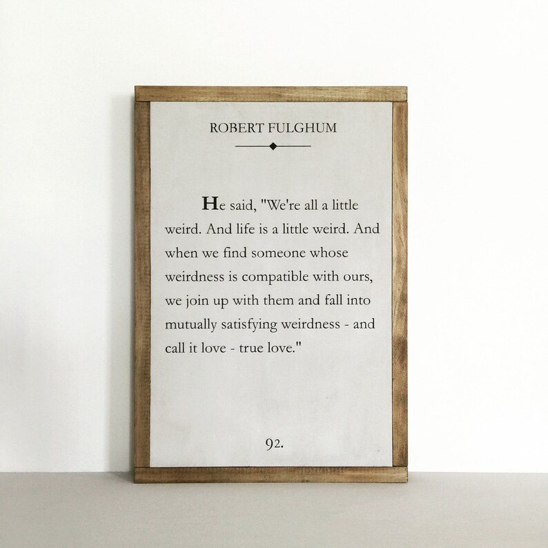 Book Page Sign Quote Sign Literary Quote Nursery Decor - Etsy