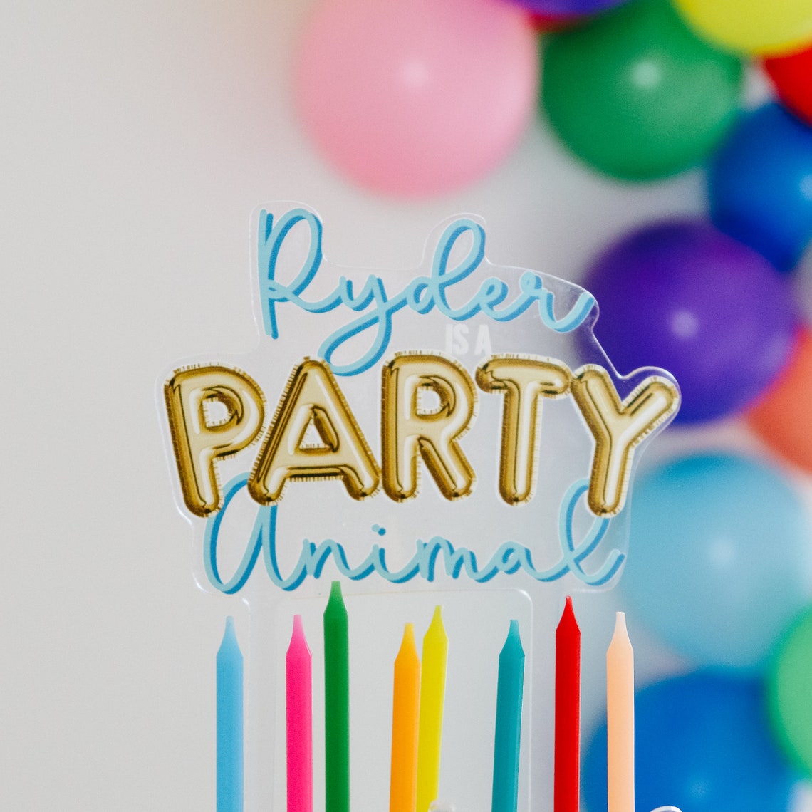 Party Animal Topper Party Cake Topper Zoo Party Cake Topper - Etsy