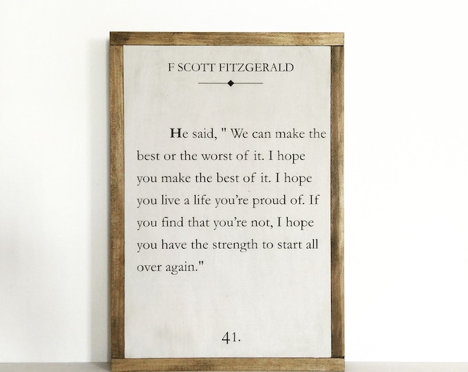 Book Page Sign Quote Sign Literary Quote Nursery Decor - Etsy