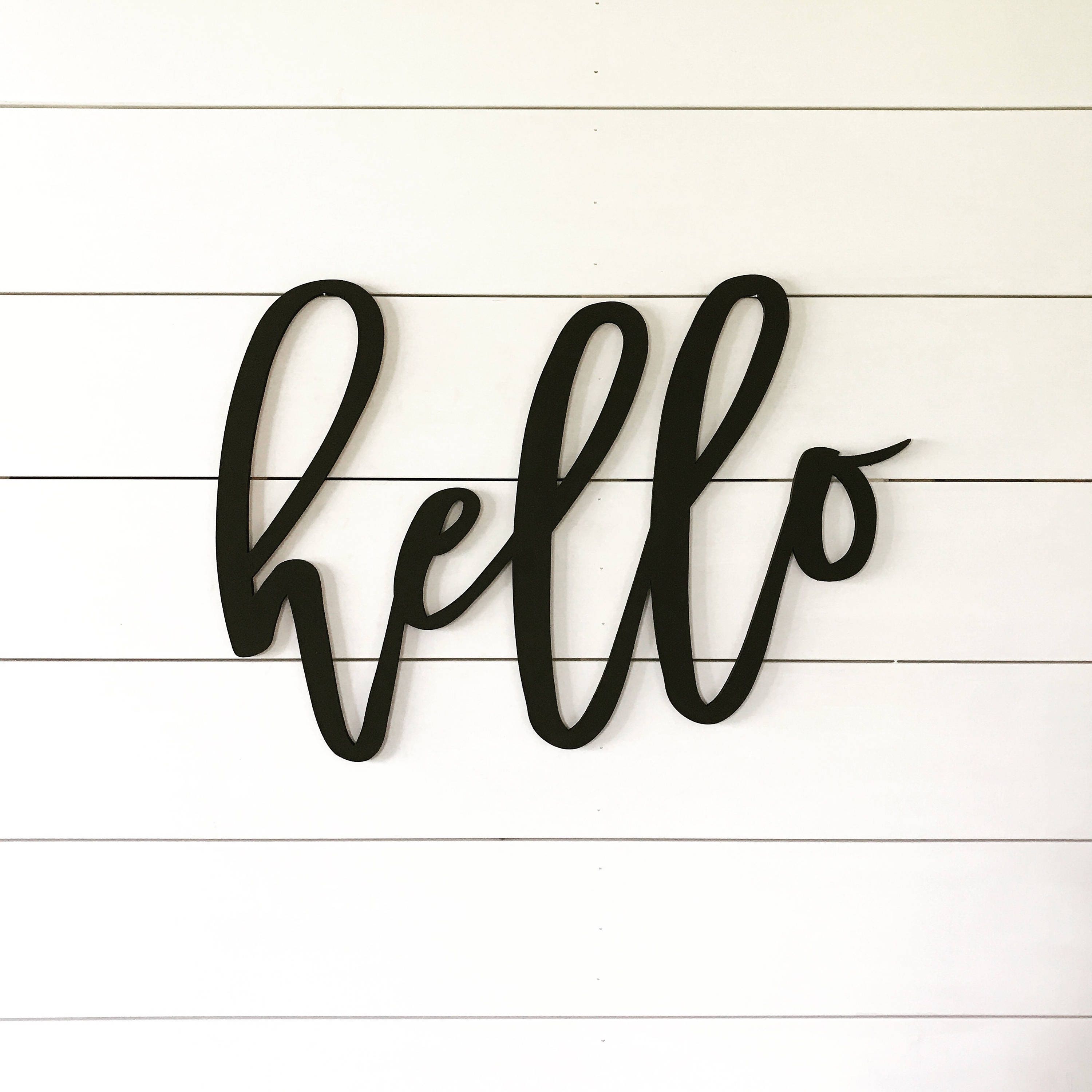 Hello, Welcome Sign, Word Cutout, Wood Words, Wood Letter - Etsy