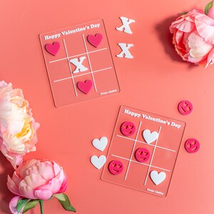 Valentines Day Tic Tac Toe Classroom Gifts Acrylic Tic Tac - Etsy