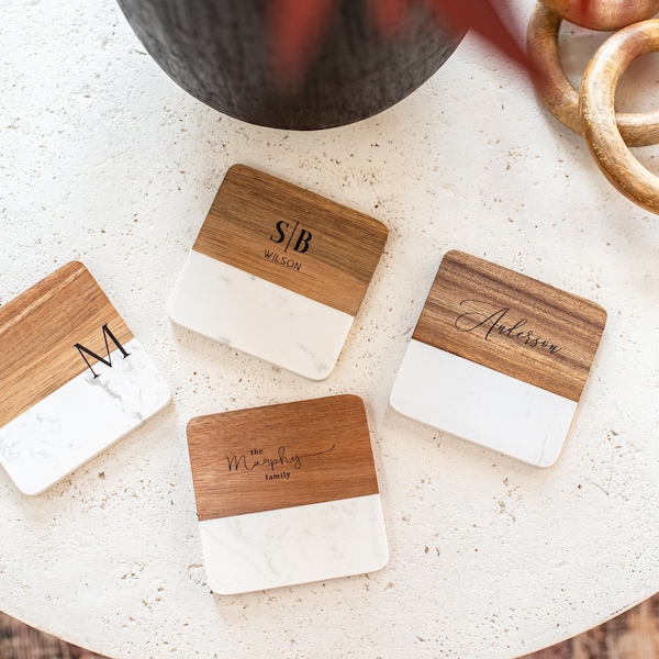 Letter Coaster - Etsy