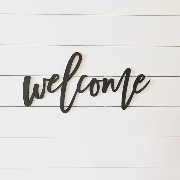 Welcome Letter Cutout - Etsy