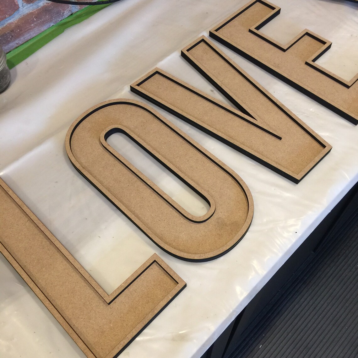 Unfinished Wood Alphabet Letter MDF Letters Fillable | Etsy