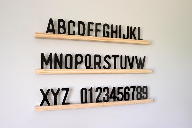 Letter Board Ledge Set of 3 24 Ledges Homework Station - Etsy