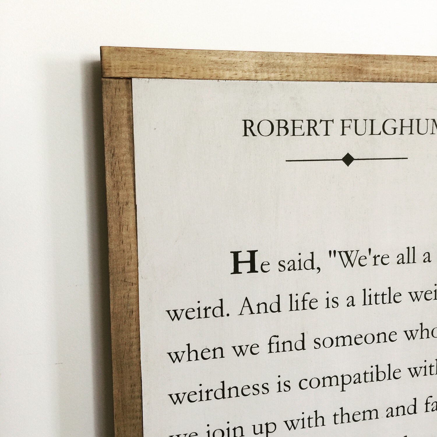 Book Page Sign Quote Sign Literary Quote Nursery Decor | Etsy