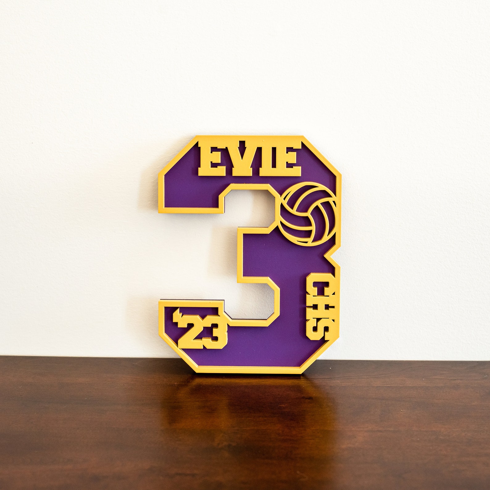 Varsity Number Graduation Gift, Senior Athlete Gift, Graduation Decor ...