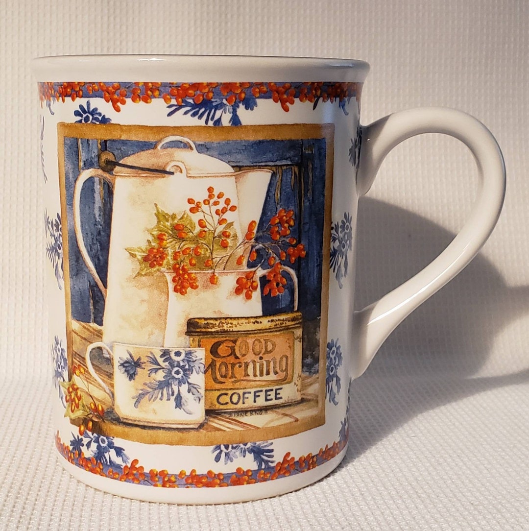 Good Morning Coffee Mug Coffee Cup Legacy Publishing Enamel Pot Red ...
