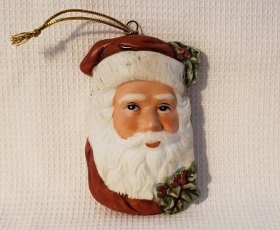 Vintage Enesco Imports Santa Claus Christmas Ornament John - Etsy