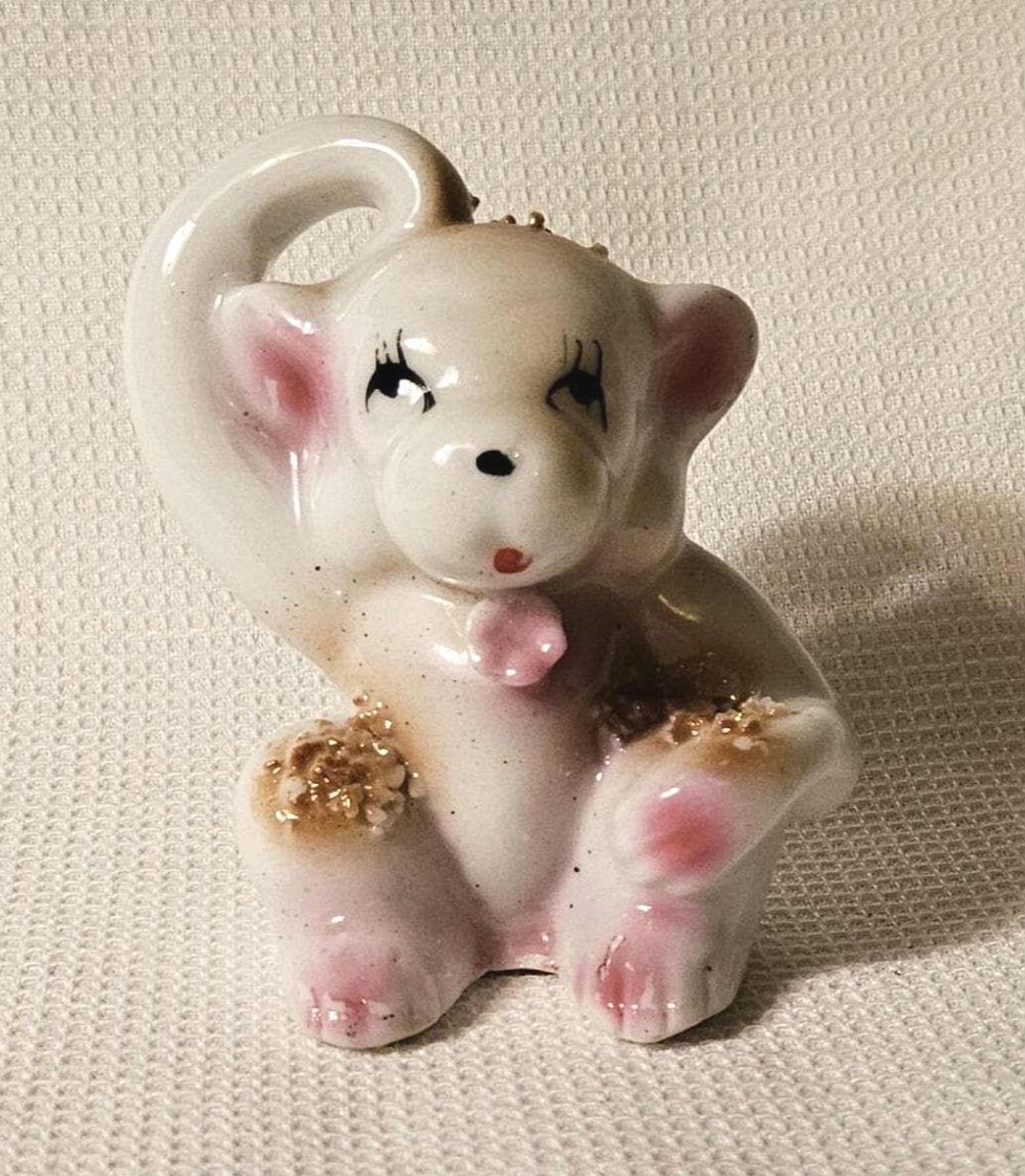 Vintage Monkey Figurine Spaghetti Porcelain Mid-century Retro ...