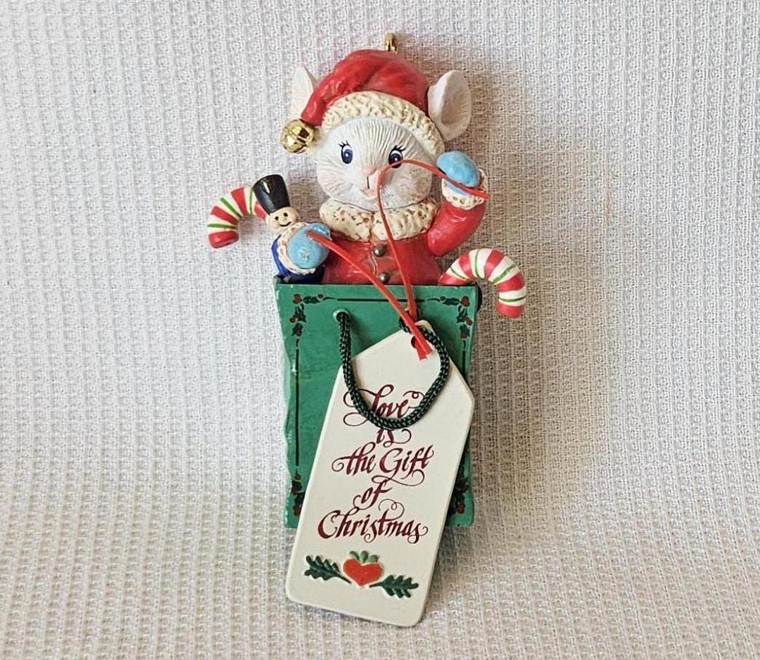 Vintage Carlton Cards Christmas Ornament the Perfect Package Santa ...