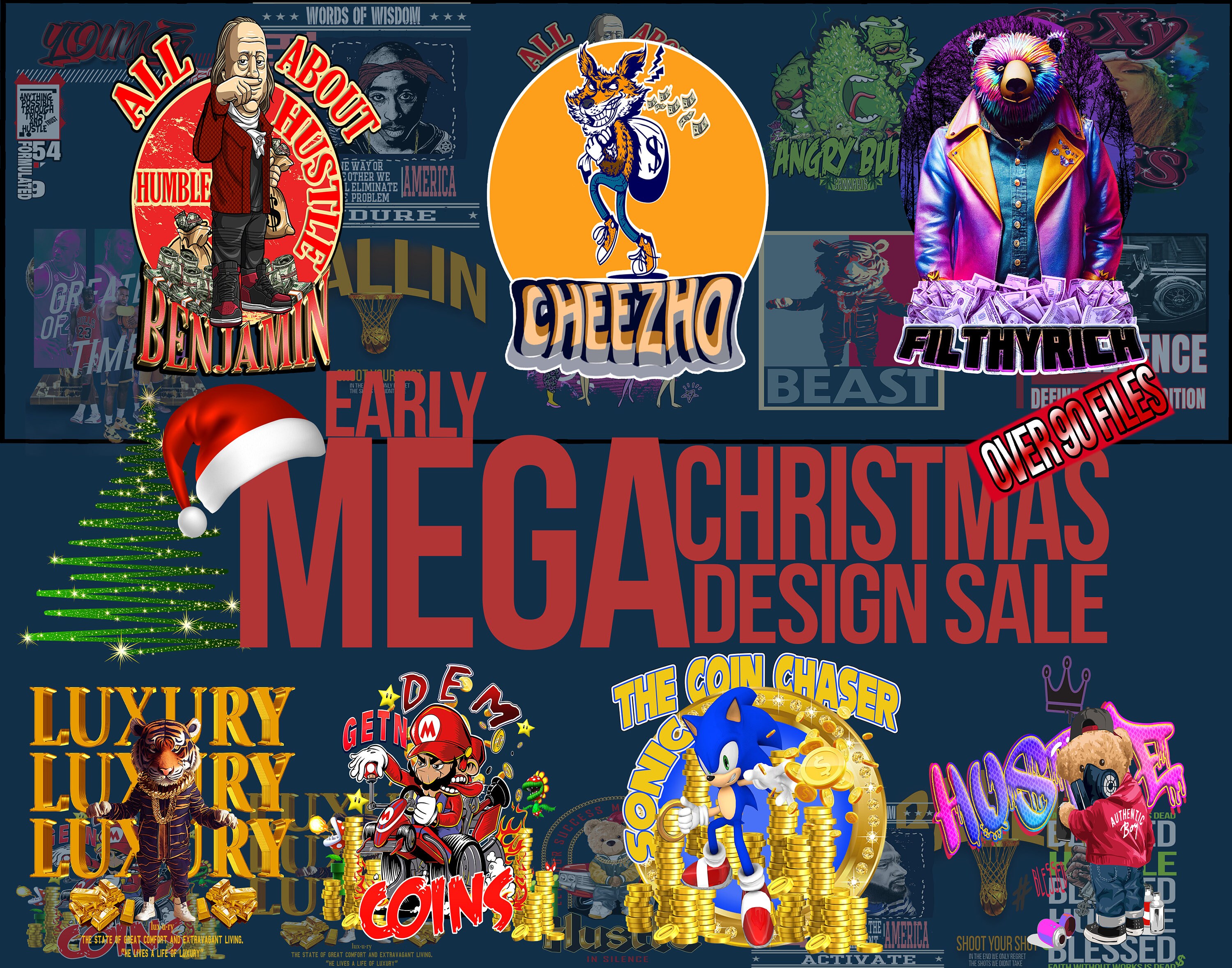 Mega T-shirt Design Bundle - Etsy