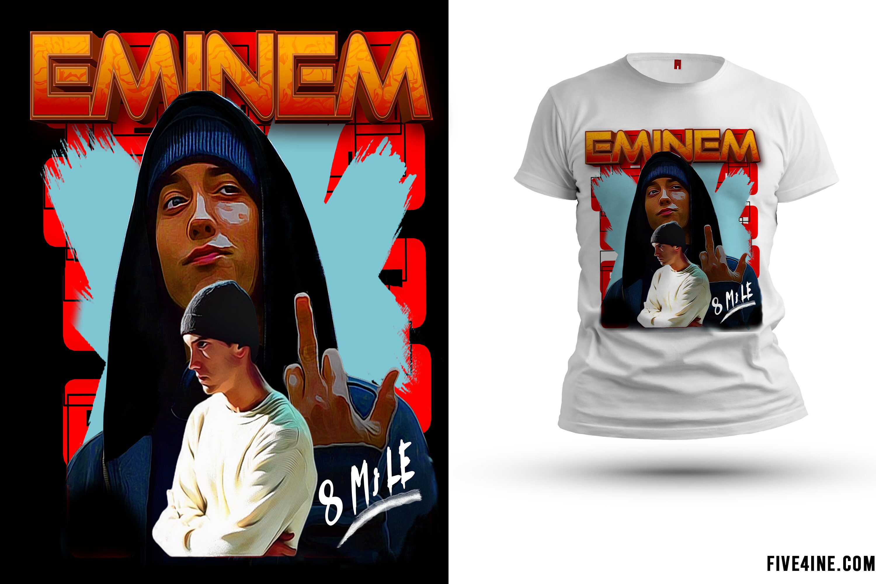 Eminem Tshirt Design ( Quavo, Paul Wall, Young Ma, Bg) - Etsy