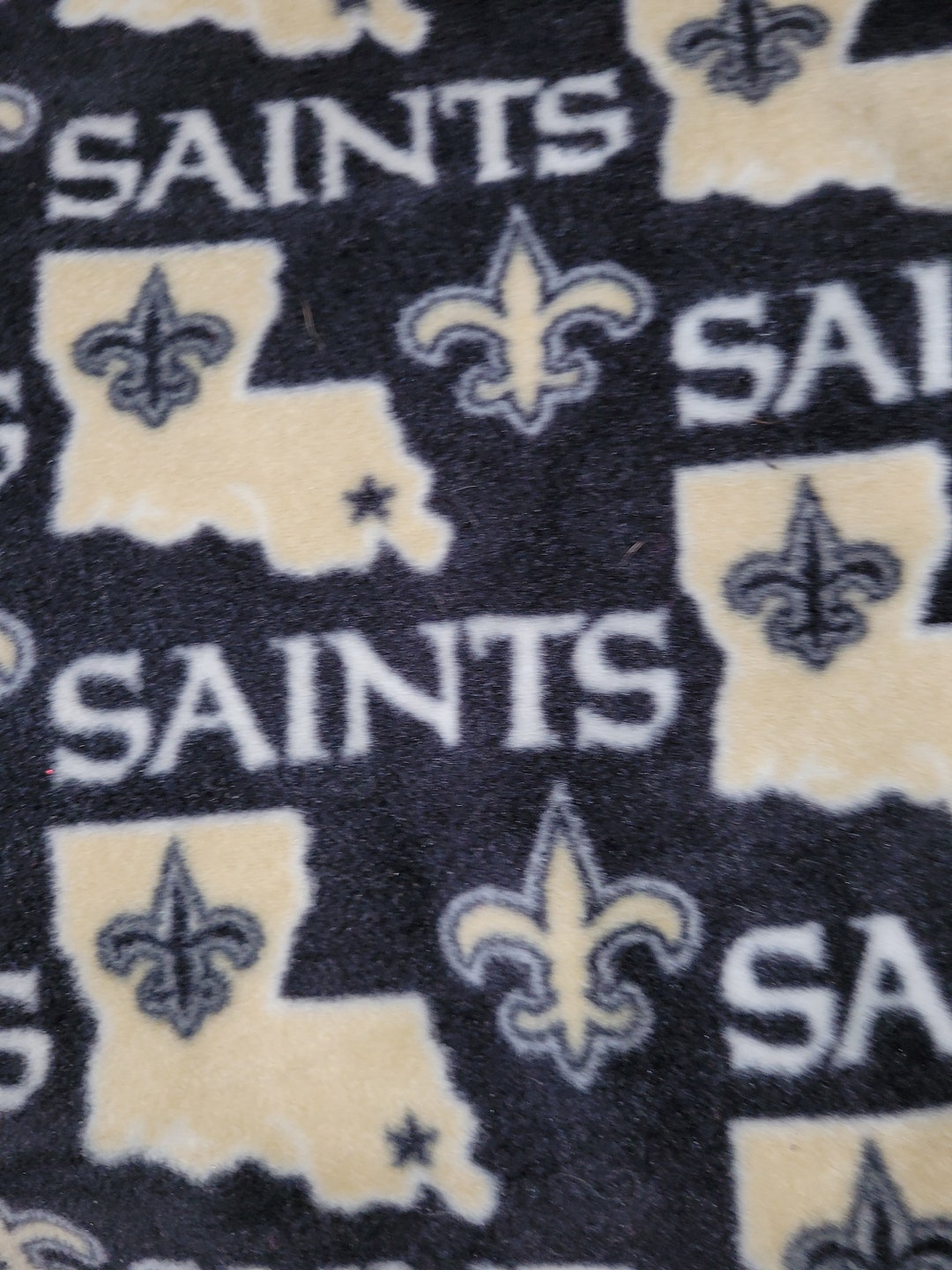 NFL New Orleans Saints Fleece Fabric: Soft Polyester, 58/60" Wide - Etsy