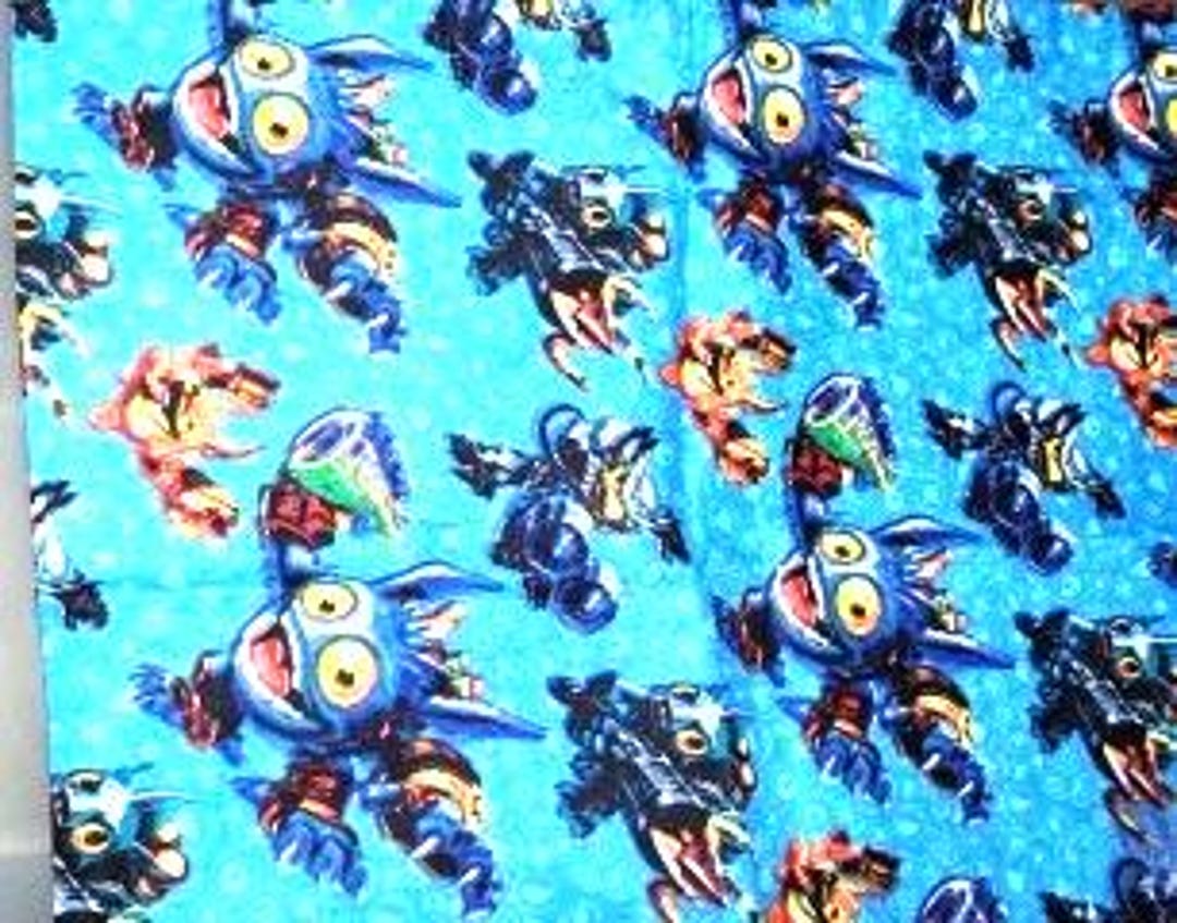 Skylanders Eruptor Chop Chop Pop Fizz Flashwing Activision Fat Quarter ...