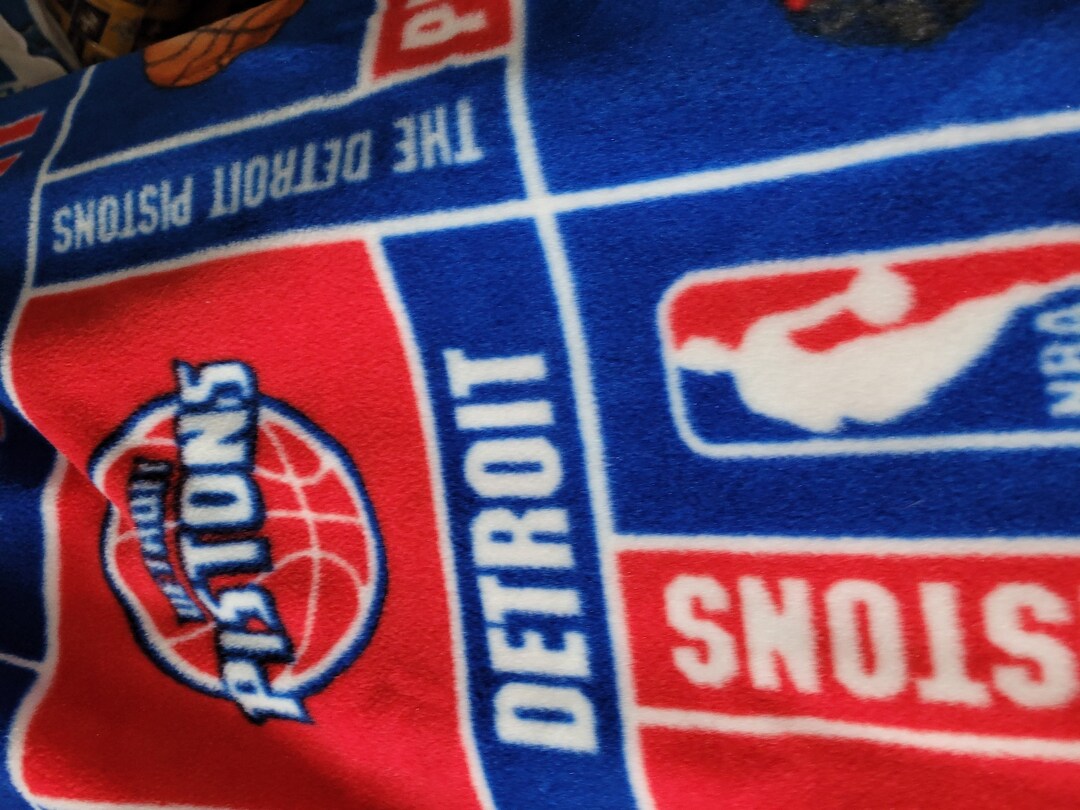 NBA Detroit Pistons Fleece Fabric, Nba Pistons Fleece Fabric Make Your ...