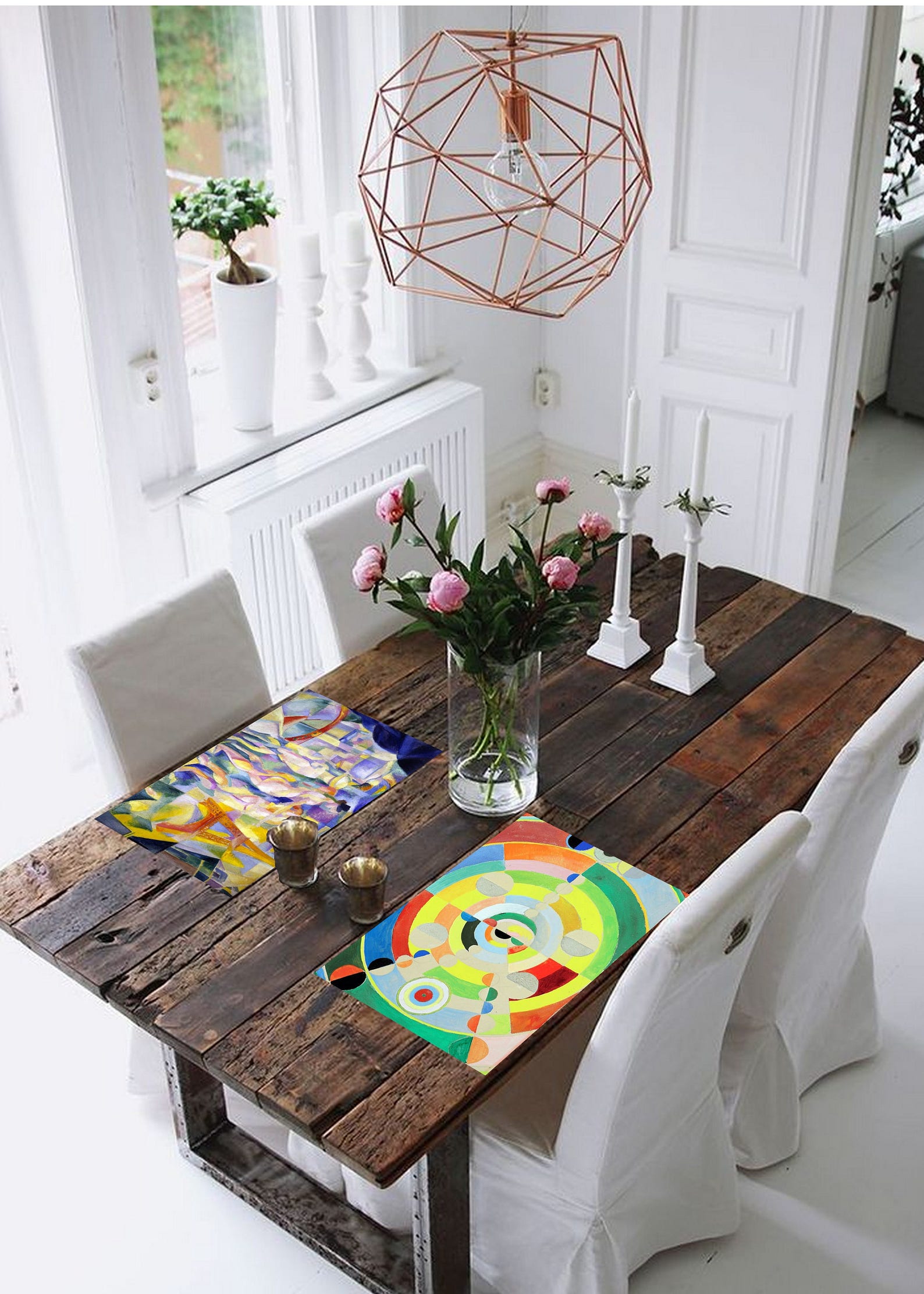 Laminated Placemat Delaunay Relief-disques | Etsy