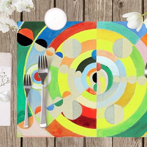 Laminated Placemat Delaunay Relief-disques - Etsy