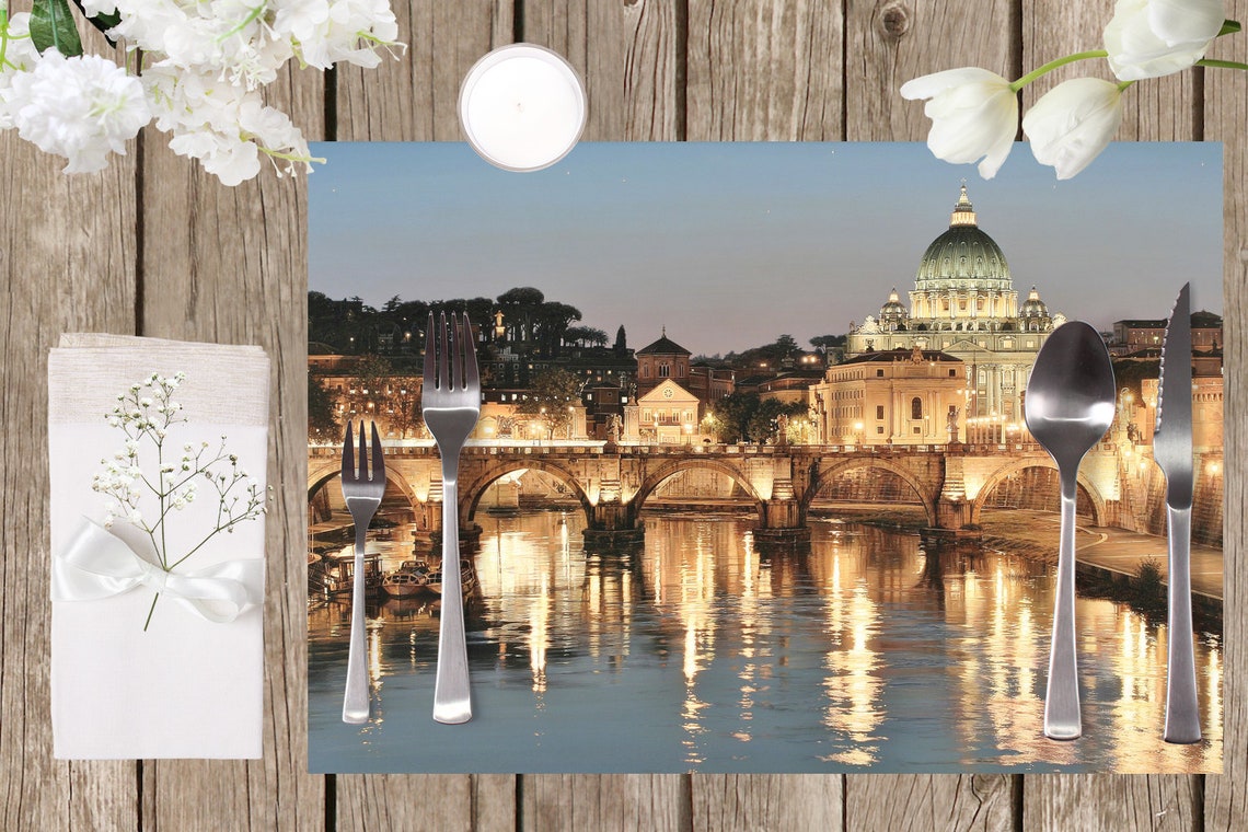 Laminated Placemat Italy Rome - Etsy
