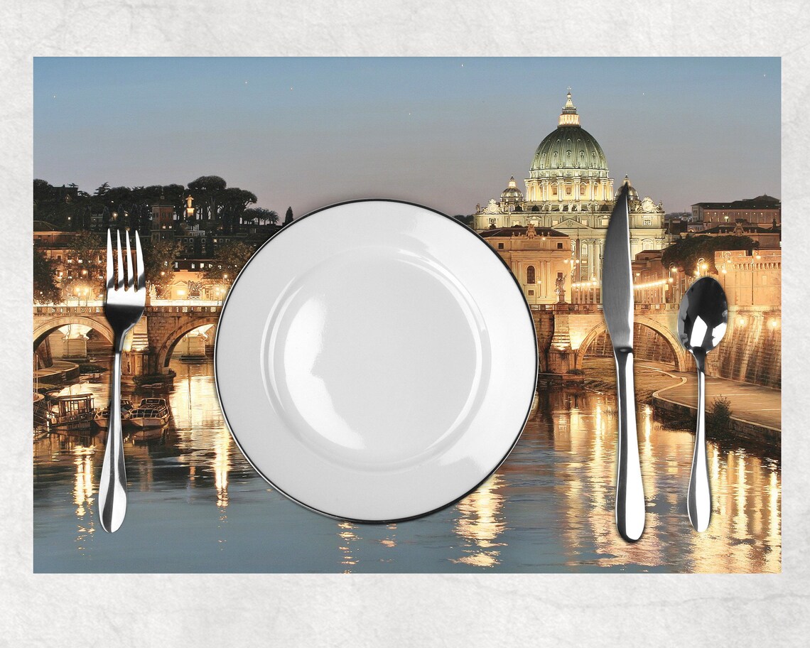 Laminated Placemat Italy Rome - Etsy