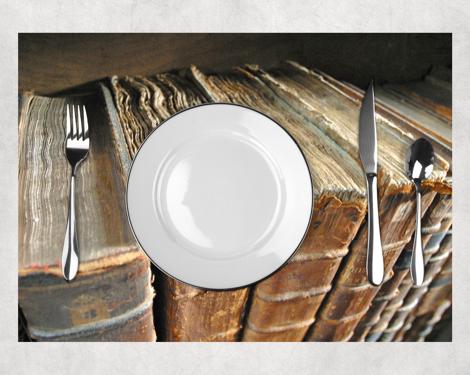 Laminated Placemat Old Books | Etsy Canada