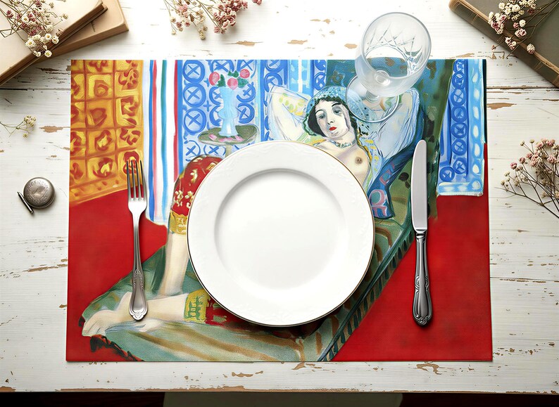 Set De Table Henri Matisse Odalisque à La Culotte Rouge / Déco Art ...