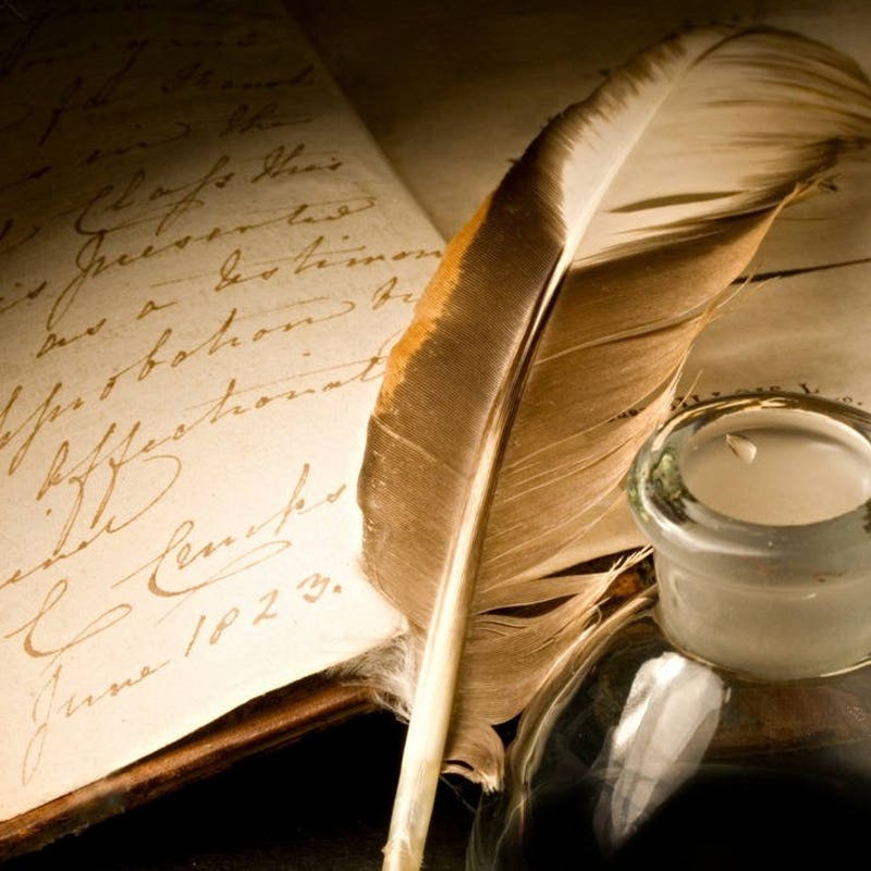 Feather Pen and Ink Set - Etsy