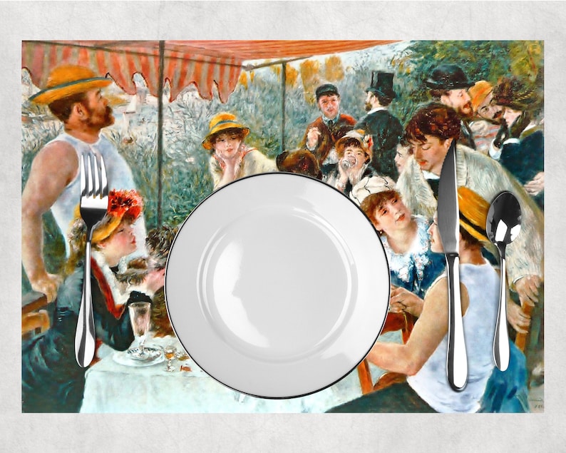 Set de table plastifié Renoir Déjeuner des canotiers - Etsy France