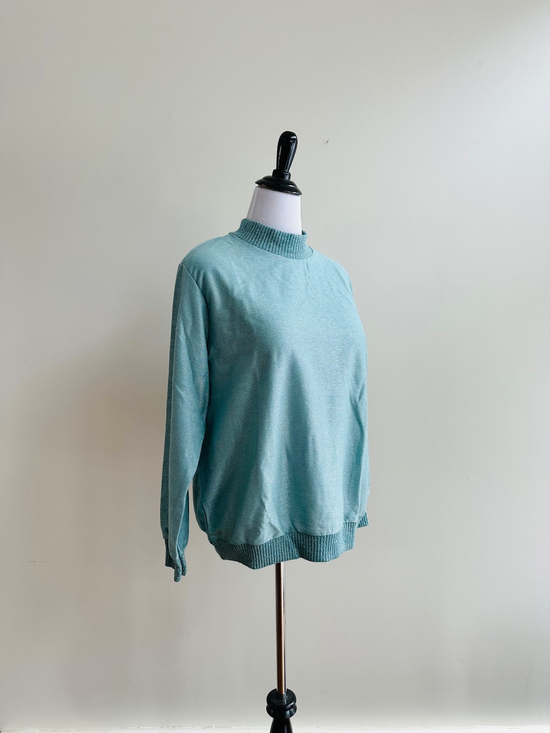 Vintage XL Metallic/robins Egg Blue Sweater by Lady Blair | Womens ...