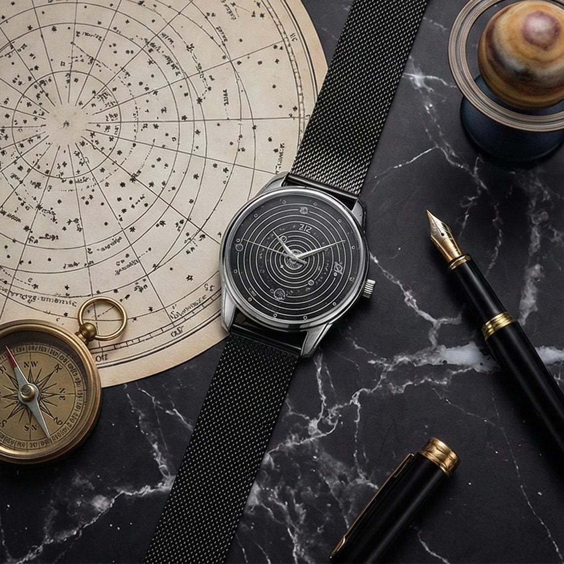 Astronomy Stainless Steel Watch / Stainless Steel Watch/ Outer Space ...