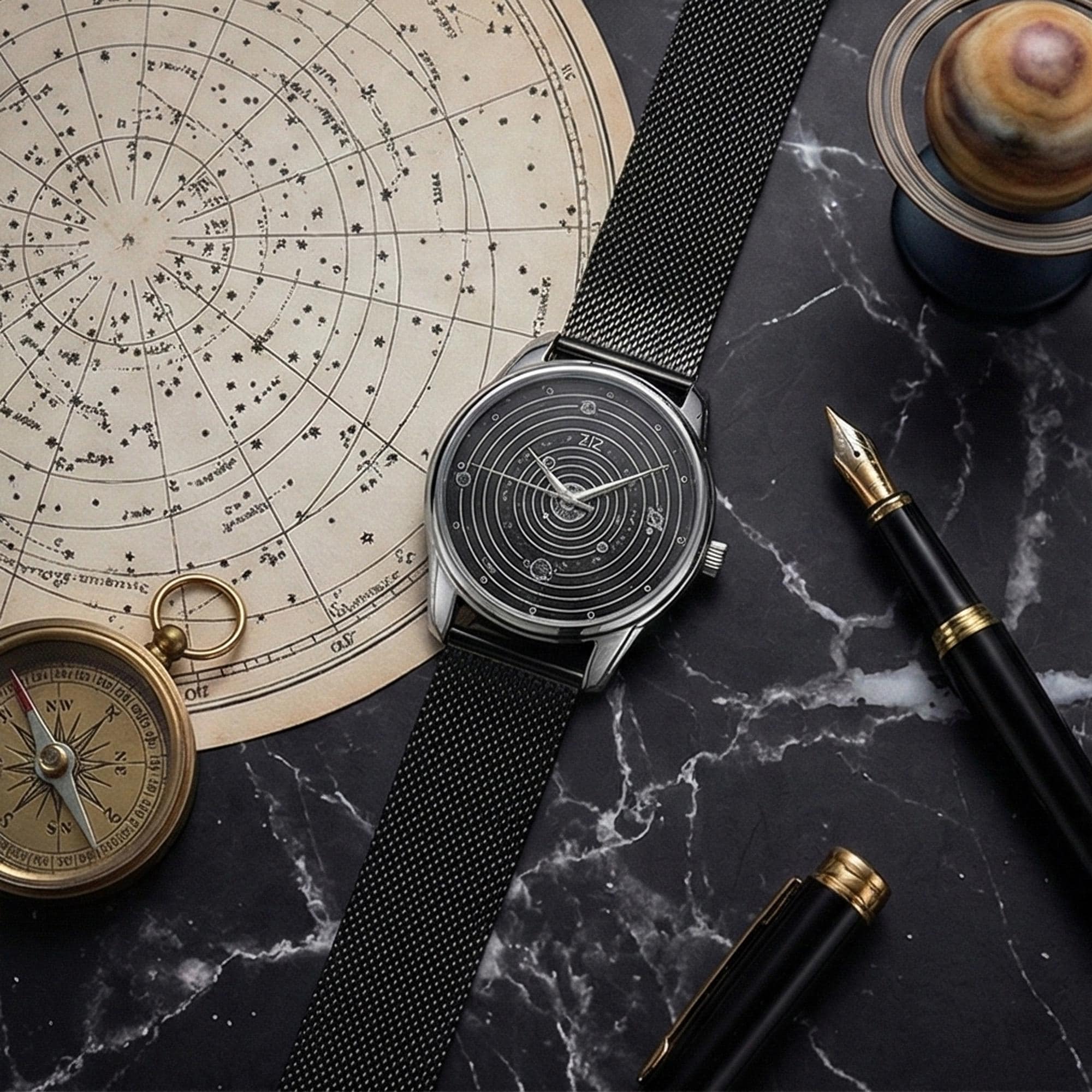 Astronomy Stainless Steel Watch / Stainless Steel Watch/ Outer Space ...