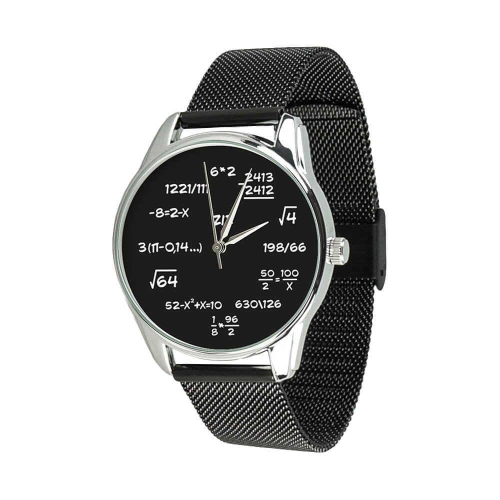 Math Stainless Steel Watch/ Stainless Steel Watch/ Unisex Watch/ Math ...