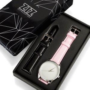 Light Pink Classic Watch / Simple Pink Watch/ Baby Pink Classic Watch ...