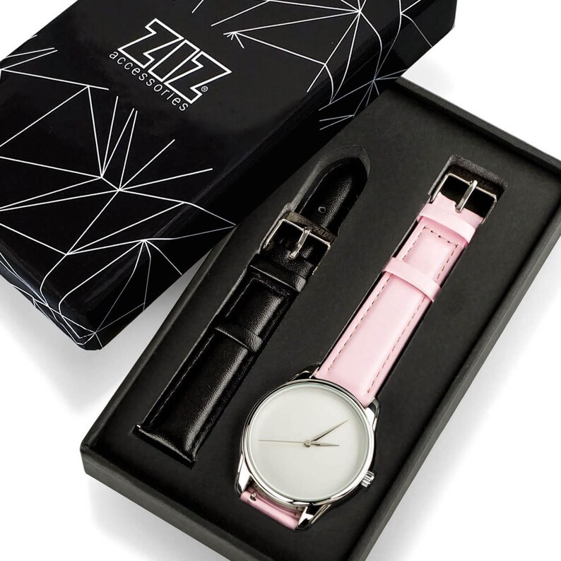 Light Pink Classic Watch / Simple Pink Watch/ Baby Pink - Etsy