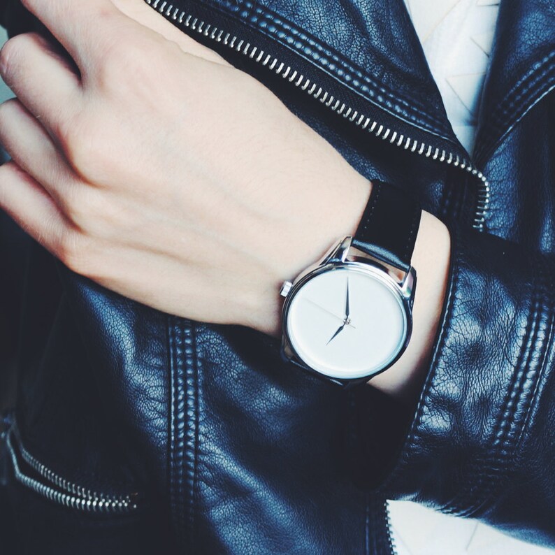 Black Classic Watch / Simple Black Watch/ Black White Classic - Etsy
