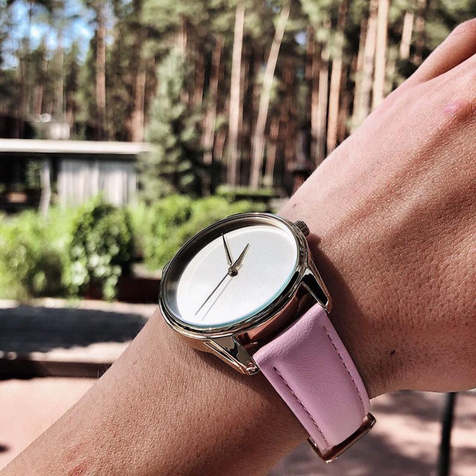 Light Pink Classic Watch / Simple Pink Watch/ Baby Pink - Etsy